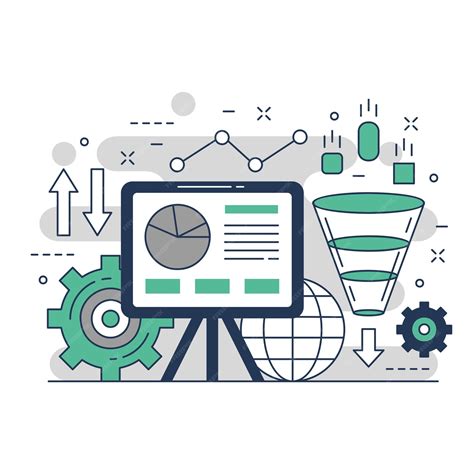 Premium Vector Data Analytic Concept Website Illustration Design 4