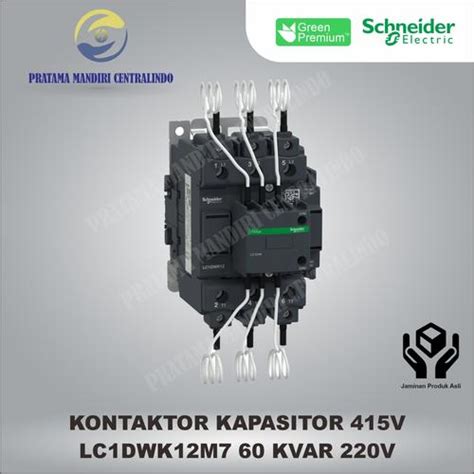 Jual Lc1dwk12m7 Kontaktor Kapasitor 3p 60 Kvar 415v Schneider