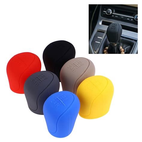 Cubierta De Silicona Para Pomo De Cambio De Marchas De Coche Funda De Mango Antideslizante