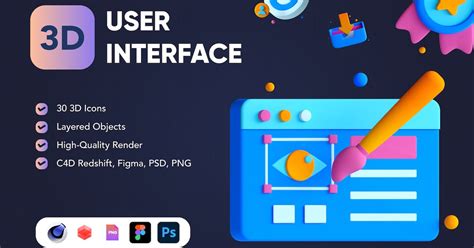 30 3d User Interface Icons Graphics Envato Elements
