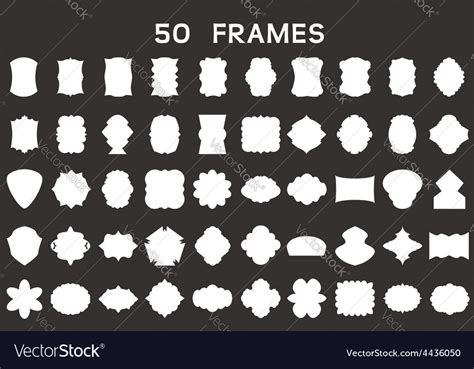 50 Frames Royalty Free Vector Image Vectorstock