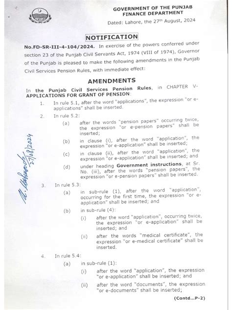 Amendment In Pension Rules Pdf