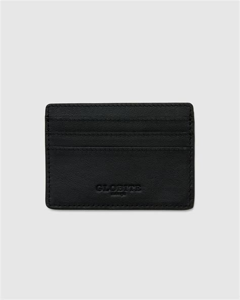 Black Leather Rfid Card Holder Globite