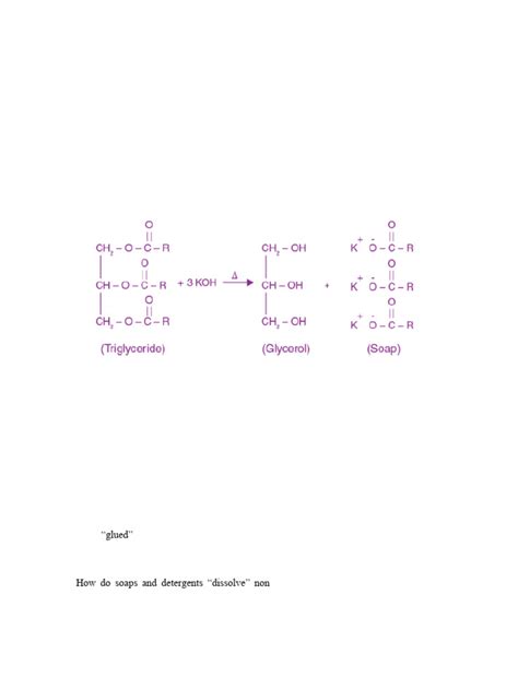 Formation Of Soap Pdf Soap Triglyceride