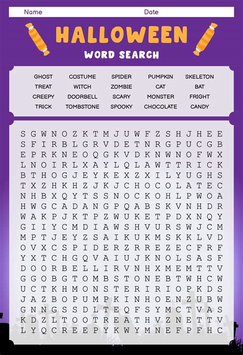Halloween Word Search Puzzles Printable Jenny Printable