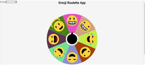 Emoji Roulette App Using Htmlandcss In Vanillajs With Source Code