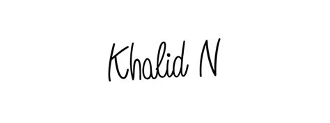 75 Khalid N Name Signature Style Ideas Wonderful E Signature