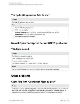 Hpe Data Protector Troubleshooting Guide Pdf