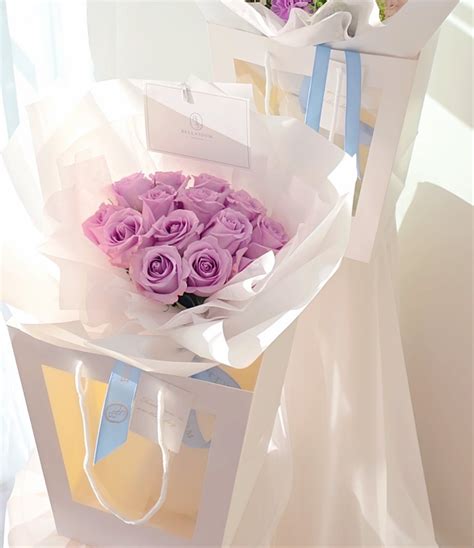 Lilac Lover Bouquet Premium Lilac Roses Vancouver Delivery And Pick