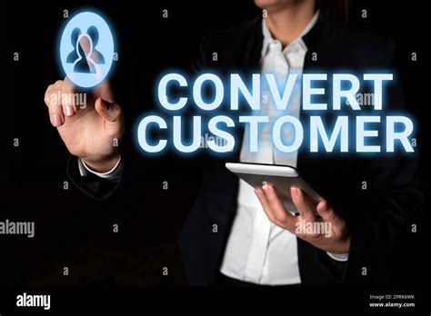 Text Caption Presenting Convert Customer Business Showcase Marketing