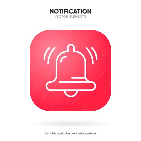Premium Vector 3d Notification Bell Alarm Icon Alarm Symbol Ringing Bells Incoming Inbox