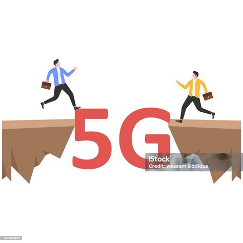 5g 무선 네트워크 기술 개념을 타고 있는 사업가 빠른 속도 연결 및 로딩 Brand Name Smart Phone에 대한 스톡 벡터 아트 및 기타 이미지 Brand