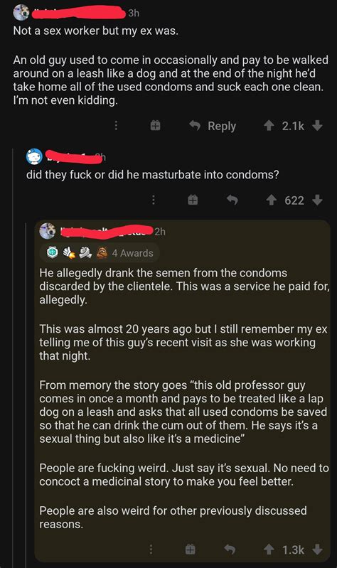 An Ask Reddit About Worst Sex Work Experience Eww R Awfuleverything