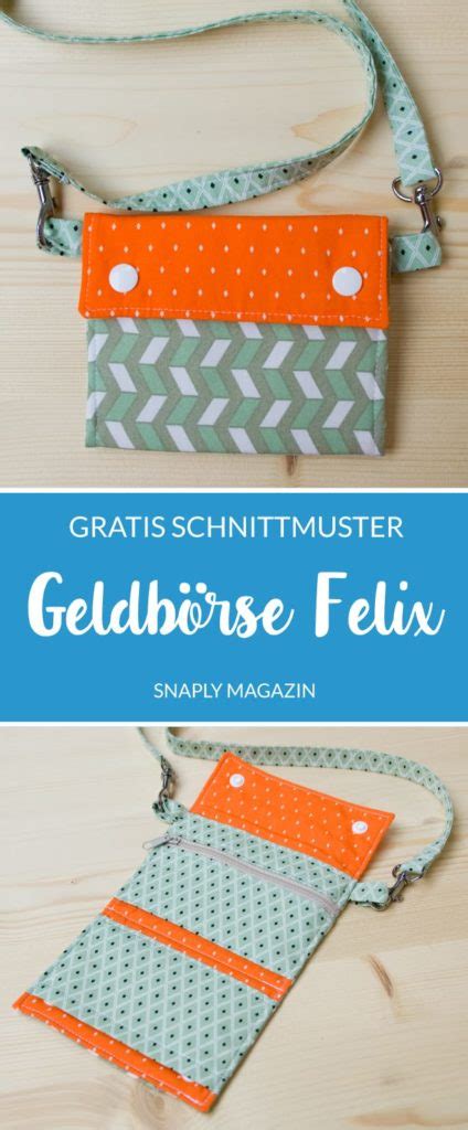 Gratis Nähanleitung And Schnittmuster Kinder Geldbörse Felix Snaply Magazin