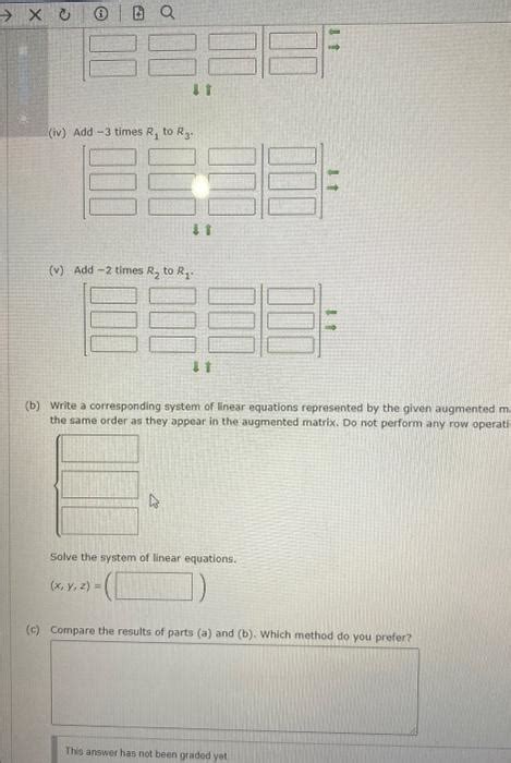 Solved A Perform The Row Chegg