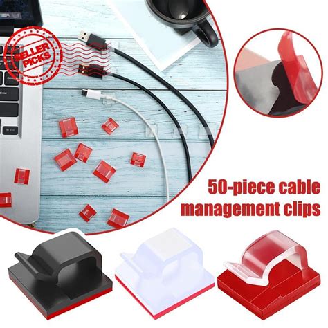 Cable Management Clips Cable Organizer Clips Wall Clips Adhesive Self