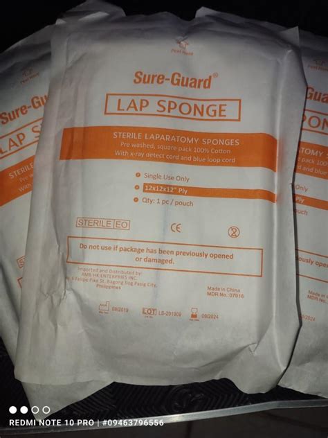 Lap Spongelaparotomy Sponge Health And Nutrition Medical Supplies