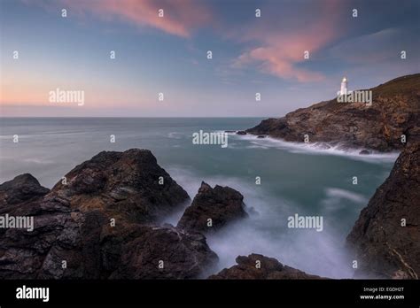 Phare De Trevose Head Angleterre Banque De Photographies Et Dimages à