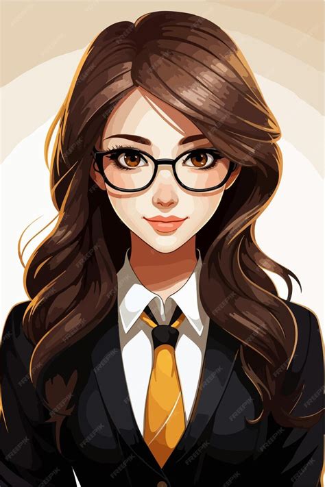Premium Vector Anime Style Theme Of Lawyer Girl