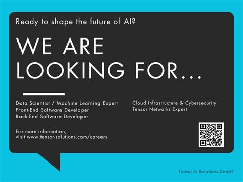 Tensor Ai Solutions Gmbh On Linkedin Ai Startup Machinelearning Xai Stellenausschreibung