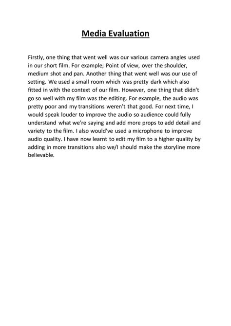 Media Evaluation Pdf