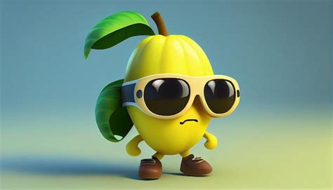 Premium Photo A Cartoon Character Wearing Sunglasses And A Pair Of Sunglasses