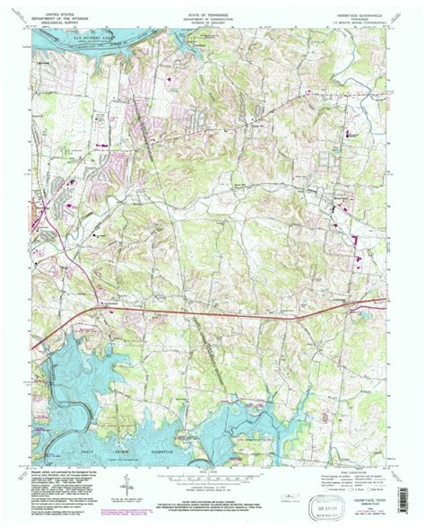 Hermitage Tn 1968 24000 Scale Map By United States Geological