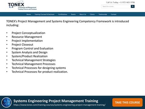 Systems Engineering Project Management Training Ppt
