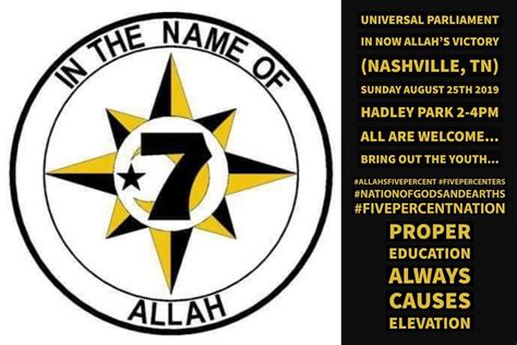 Allahs Five Percent Nation Of Gods And Earths