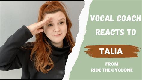 Vocal Coach Reacts Ride The Cyclone Talia Chords Chordify