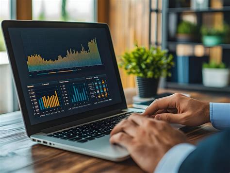 Stock Market Data Analysis Photo Businessman Analyzing Financial Charts