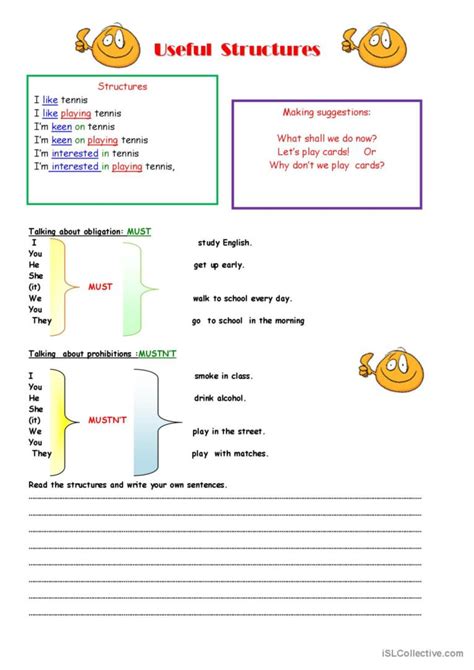 Useful Structures English Esl Worksheets Pdf And Doc