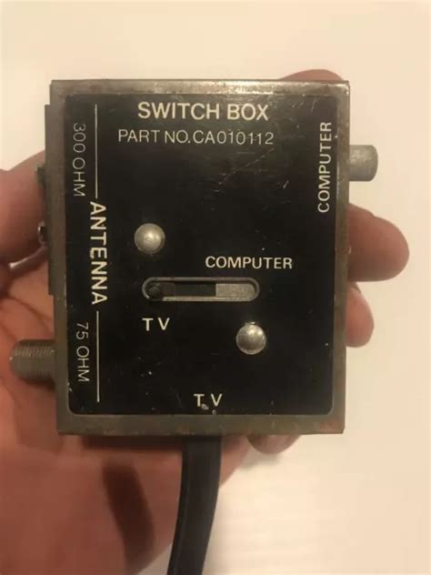 Vintage Atari 2600 Antenna Switch Box Rf Adapter Game Tv Computer