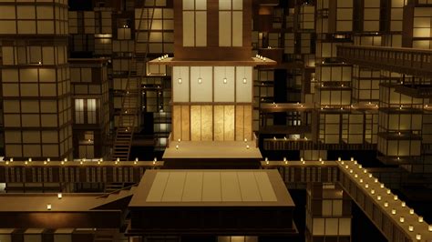 3d Model Infinity Castle Concept From Demon Slayer Turbosquid 2074266