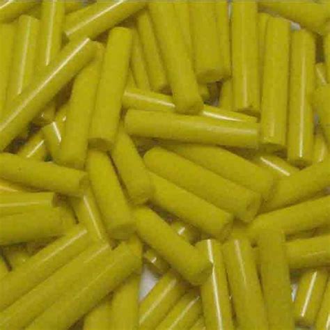 Yellow Bugle 18x4mm Opaque
