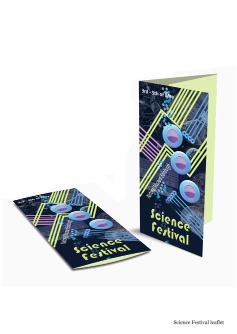 Science Festival Leaflet Eliza Holland Graphics