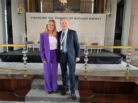 Ceo Seth Grae With Sama Bilbao Y Leon Director General Of World Nuclear Association At