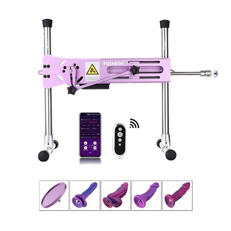 Hismith Noble Purplesex Machine Bundle With 4 Fantasy Dildos
