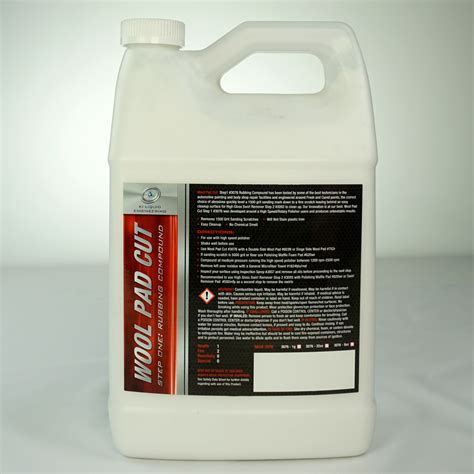 Wool Pad Cut Step 1 3076 Rubbing Compound Kaplan Industrial