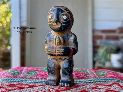 Pachamama Statue Hand Carved Obsidian Earth Goddess Of Fertility