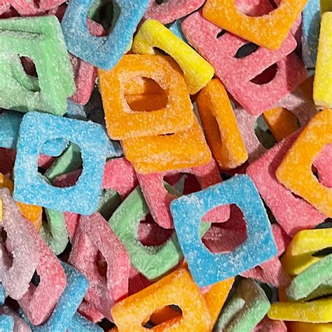 Rainbow Sour Squares 100g The Candy Co