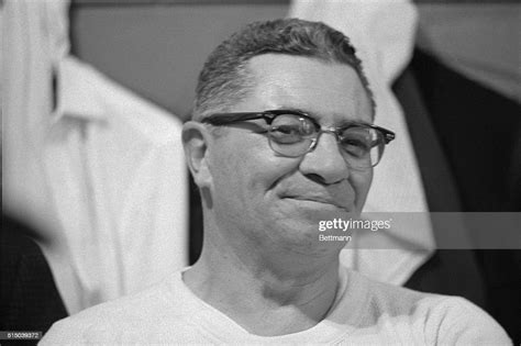Green Bay Packers Coach Vince Lombardi Sports A Happy Grin In News