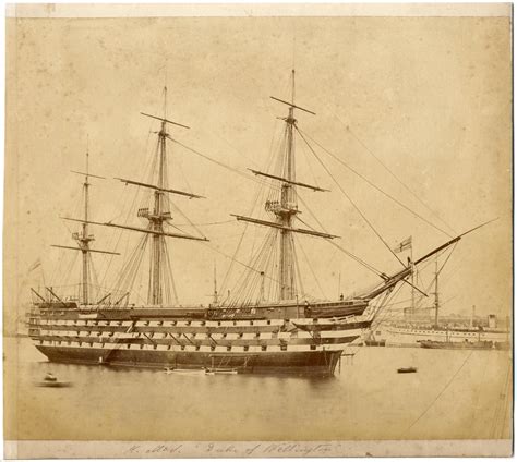 Hms Duke Of Wellington By Photographie Originale Original Photograph