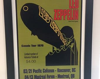 Led Zeppelin Concert Poster Etsy