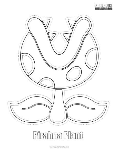 Mario Color Sheet Piranha Plant