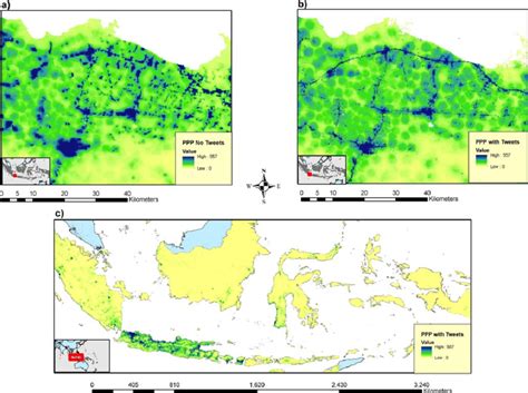 Map Of Persons Per Pixel Ppp Produced Using High Resolution