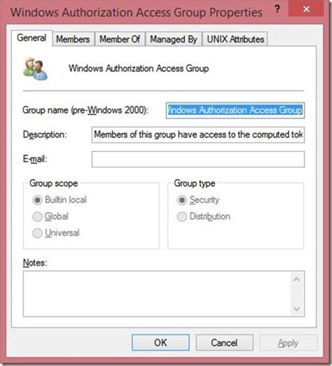 Windows Authorization Access Group Recast
