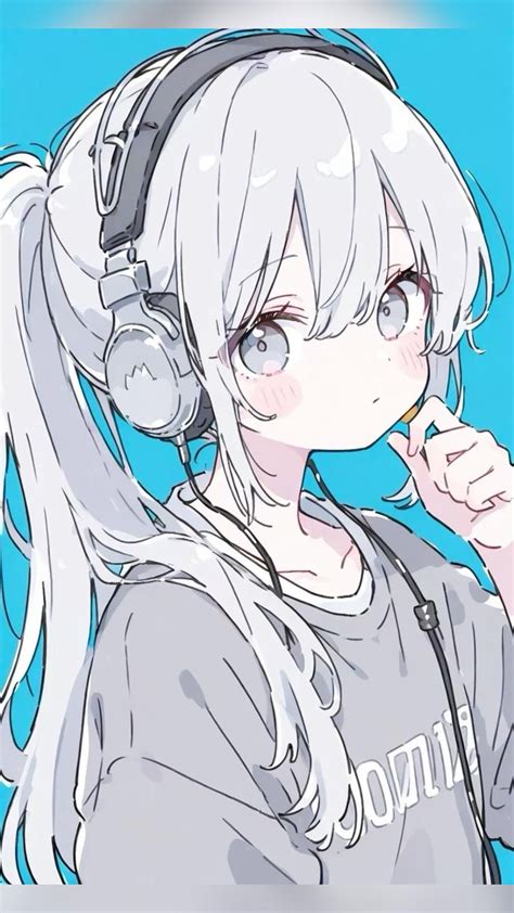 Anime Drawing With Headphones Anime With Headphones Art Cute