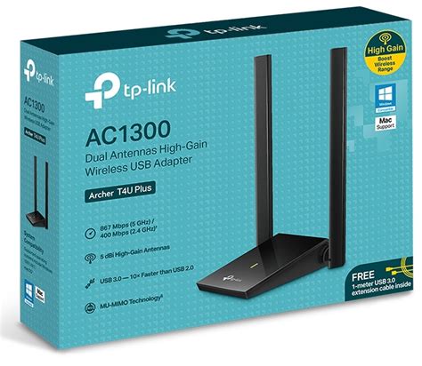 Tp Link Archer T U Plus Wifi Usb Adapter Mu Mimo Discomp
