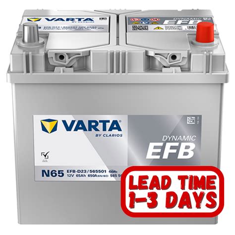 Stop Start Ready Varta N65 649 Efb Car Battery 12v 65ah 650cca 2 Year Warranty Maiden